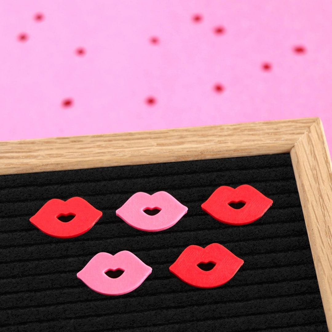 Kissy Face by Candy Letters • Happy Valentine's Day & Lipstick Mark ...