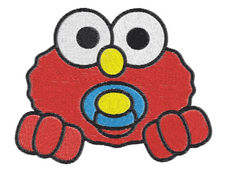 Baby Elmo Machine Embroidery Design SB756 | Etsy