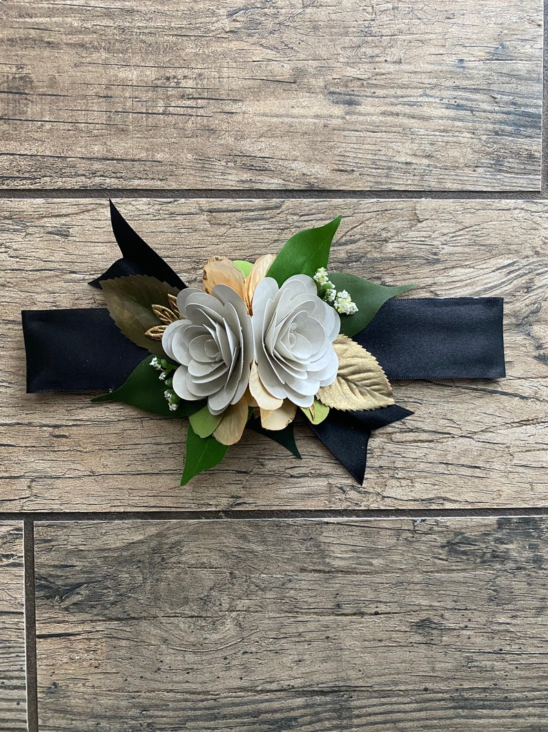 Custom Book Corsage Custom Pinned Corsage Custom Ribbon | Etsy