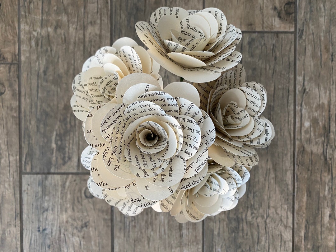 Custom Book Roses - Etsy