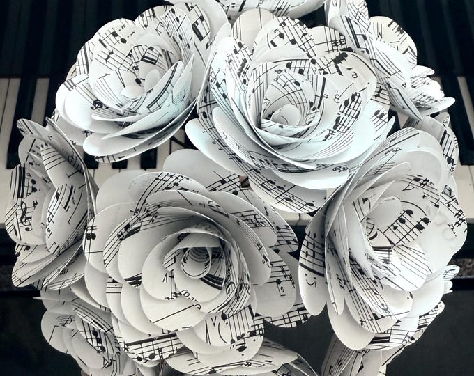 Sheet Music Roses - Etsy
