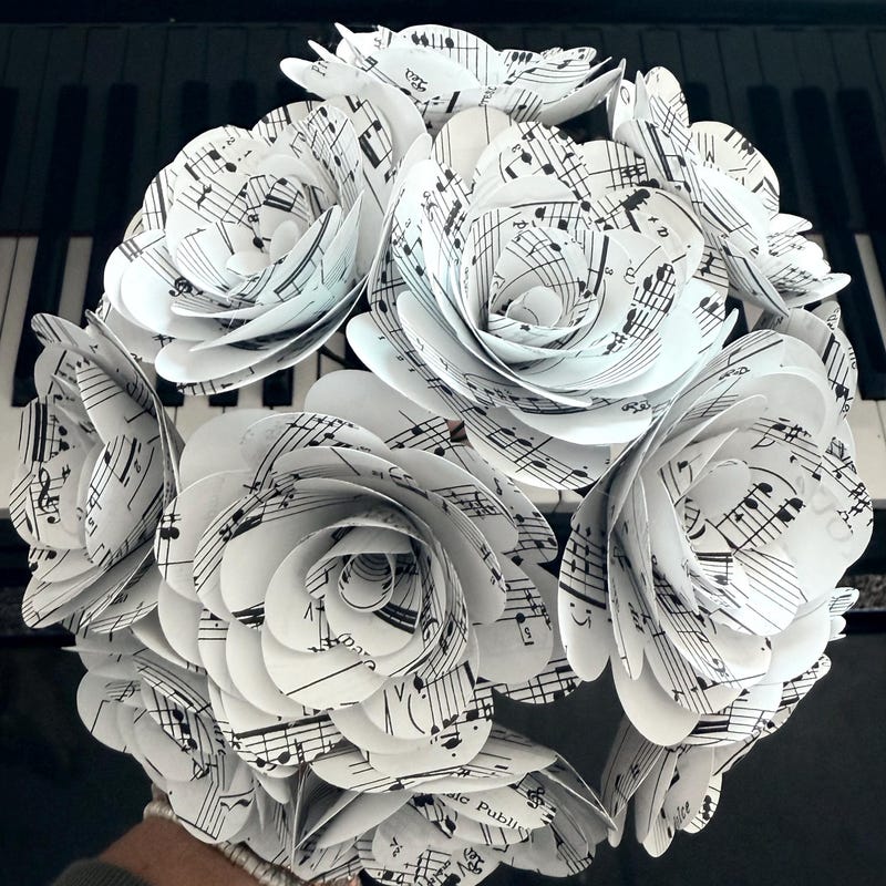 Sheet Music Bouquet - Etsy