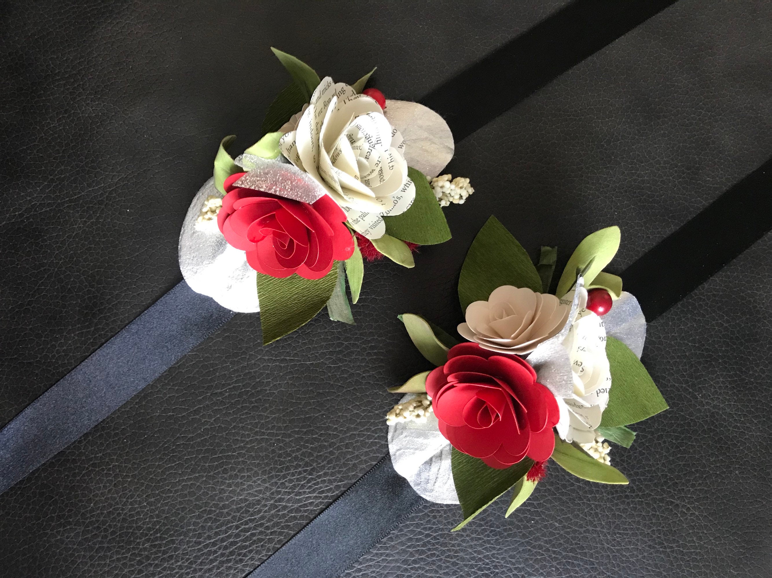 Custom Book Corsage Custom Pinned Corsage Custom Ribbon | Etsy