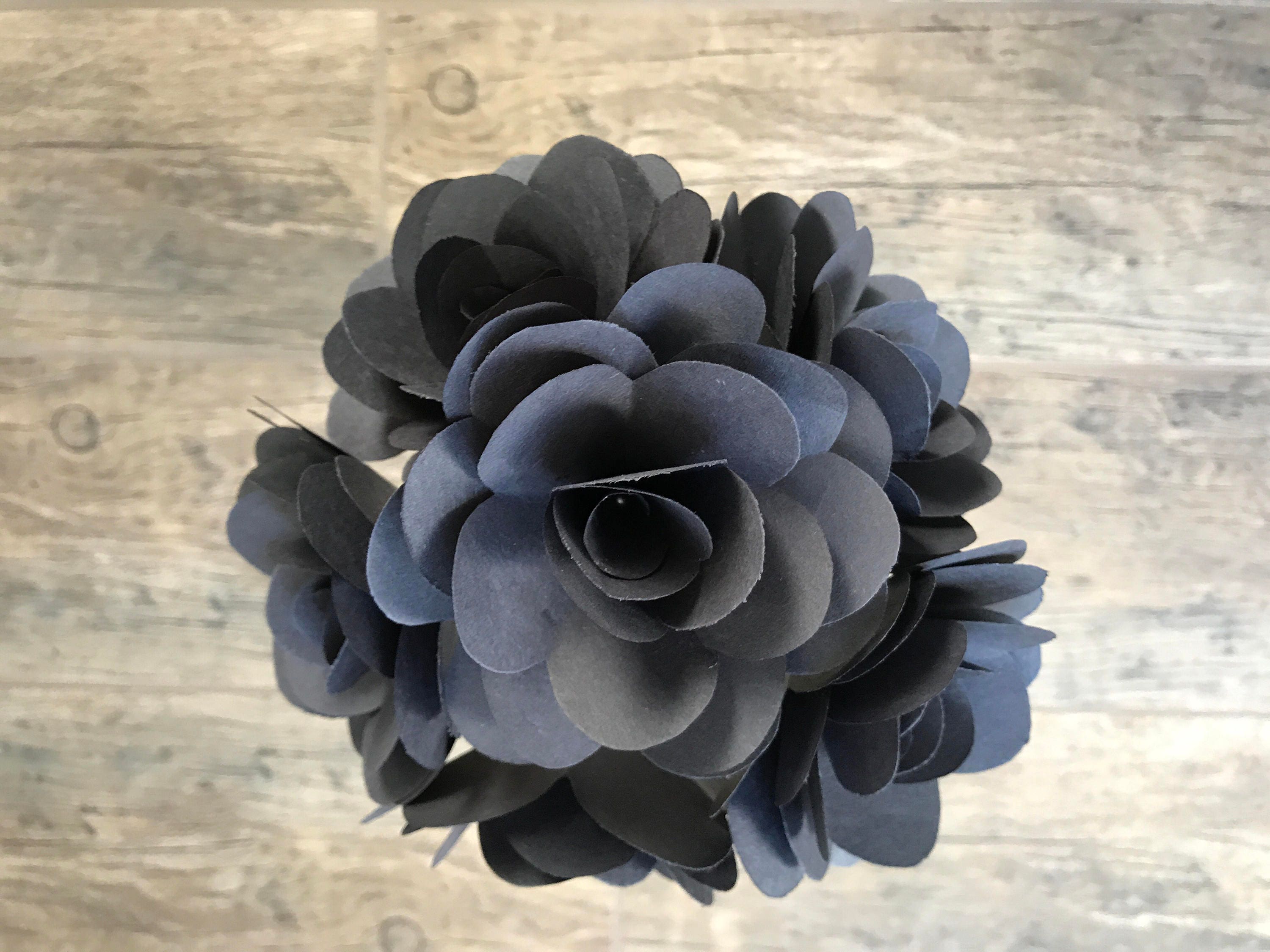 Solid Color Paper Roses - Etsy