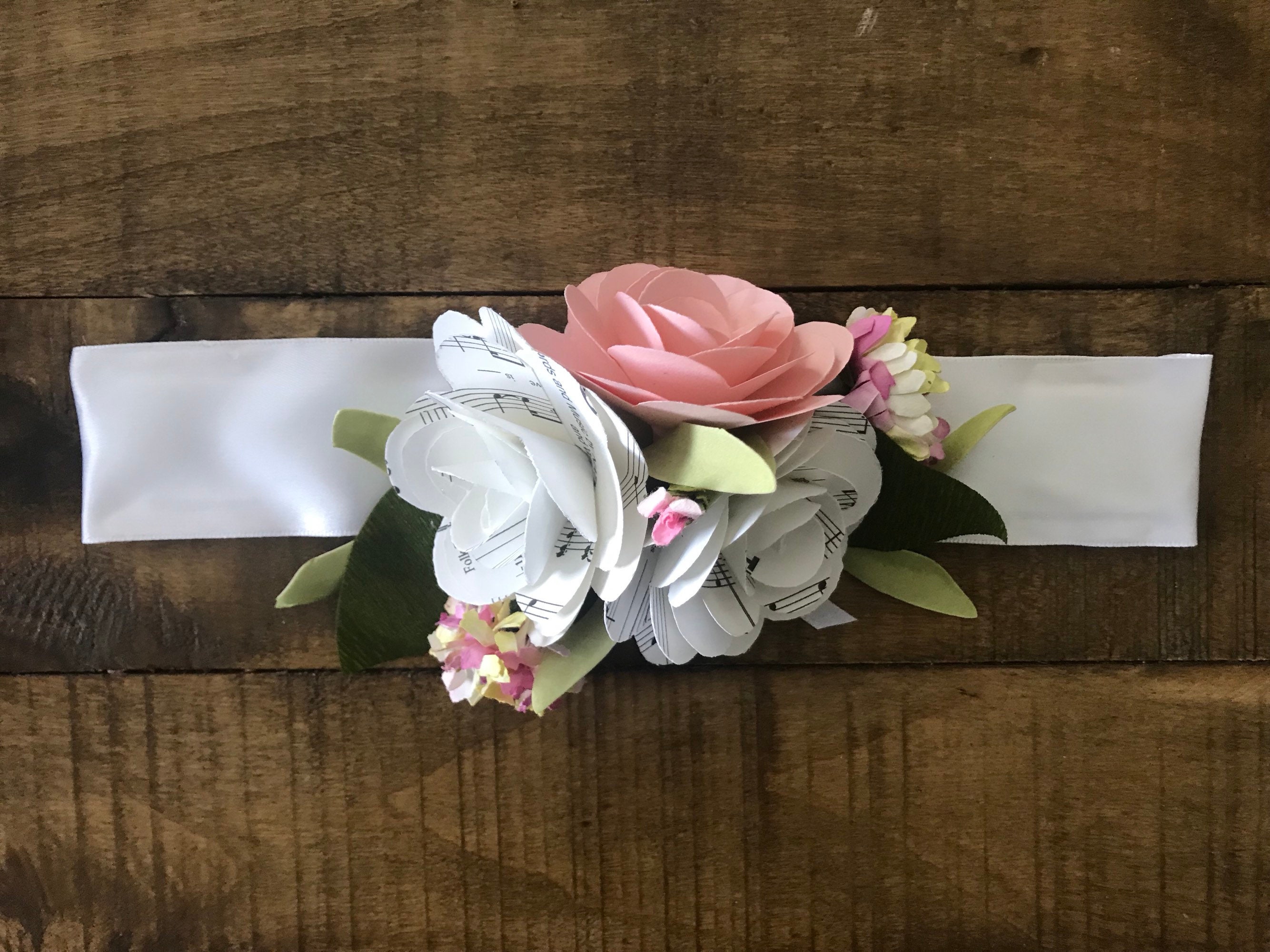 Custom Book Corsage Custom Pinned Corsage Custom Ribbon | Etsy