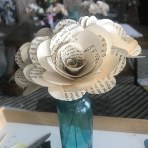 Custom Book Roses - Etsy