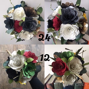 Custom Book and Color Rose Bouquet, Wedding Bouquet - Etsy