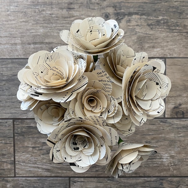 Sheet Music Bouquet - Etsy