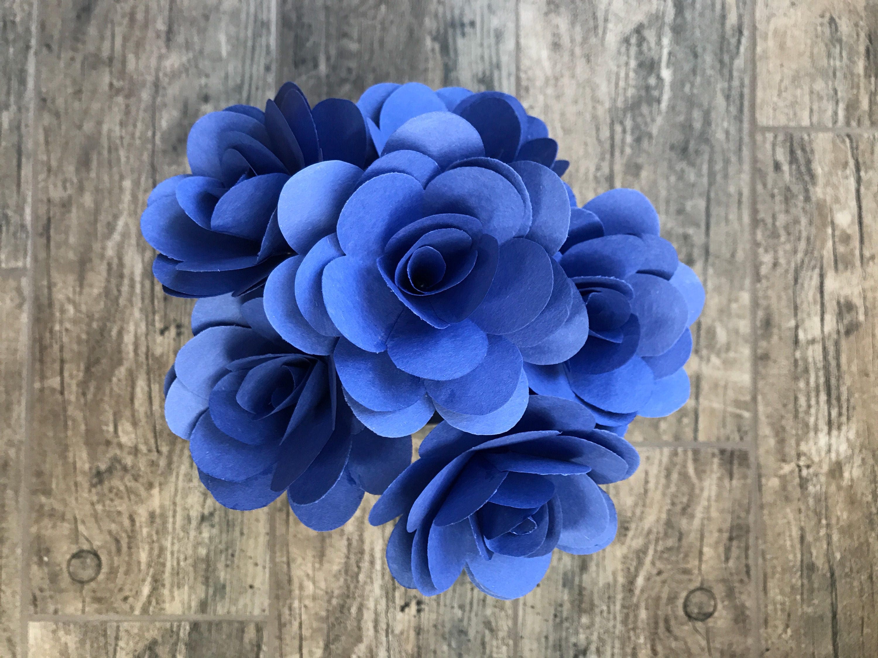 Solid Color Paper Roses - Etsy
