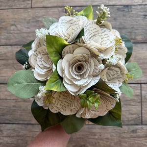 Custom Book Rose Bouquet, Wedding Bouquet - Etsy