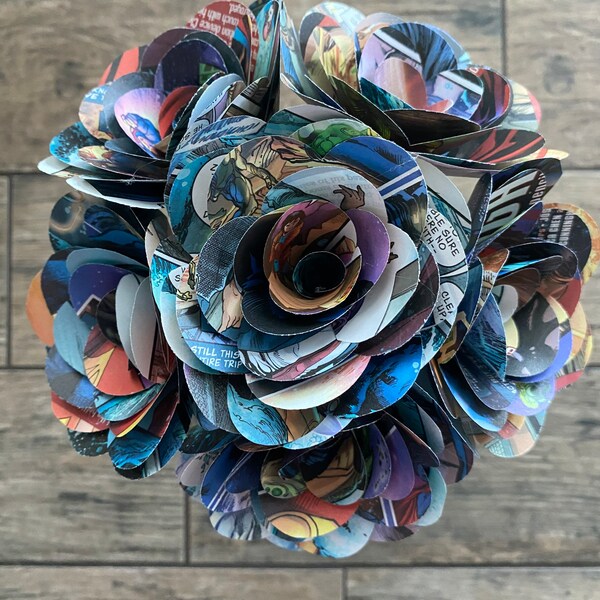 Comic Book Flowers - Etsy
