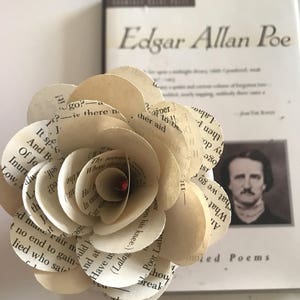 Edgar Allan Poe Book Roses - Etsy