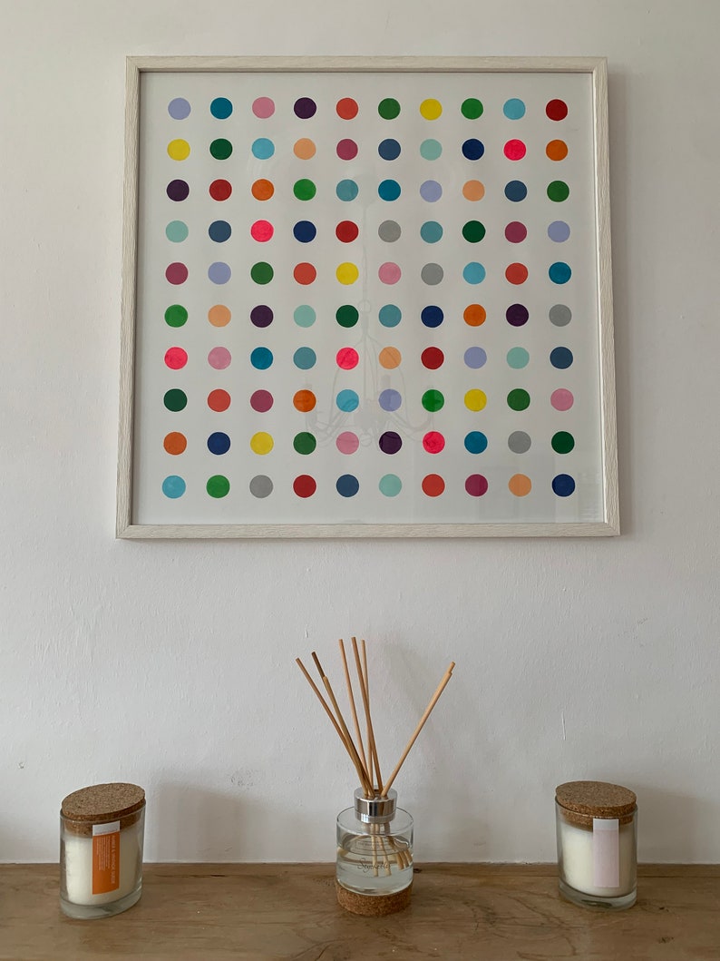 Dotty Colourful Artwork for Your Home - Etsy