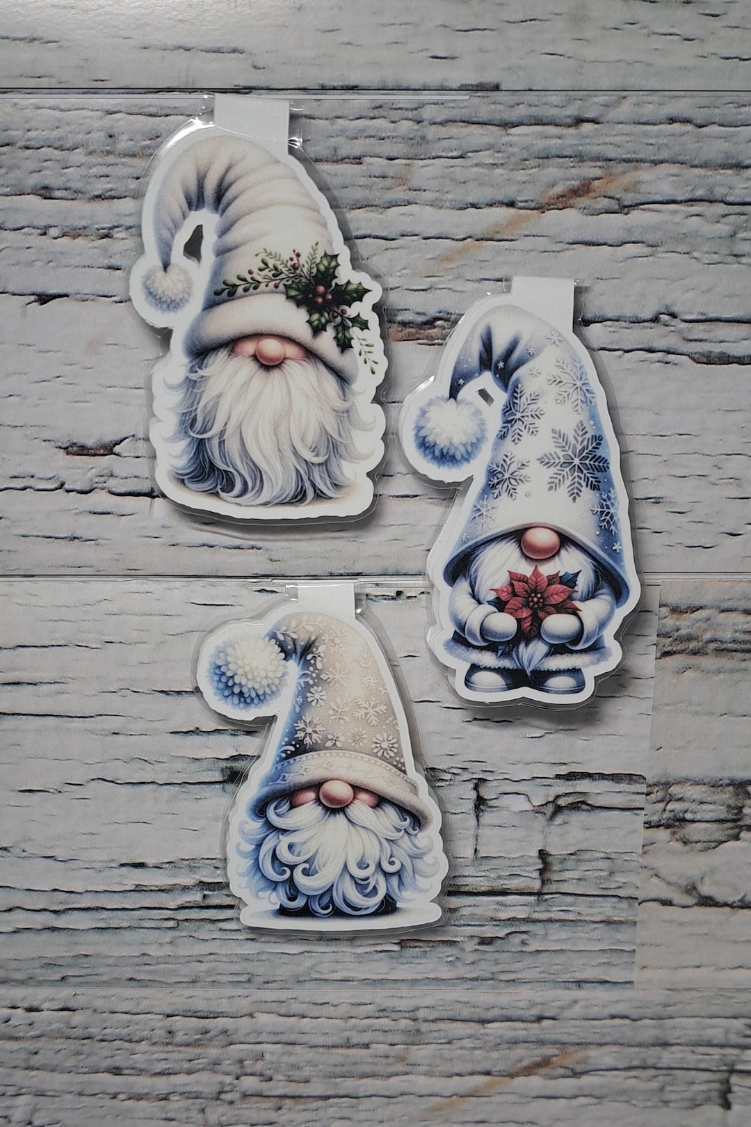 Magnetic Bookmark Christmas Gnomes Bookmarks - Etsy