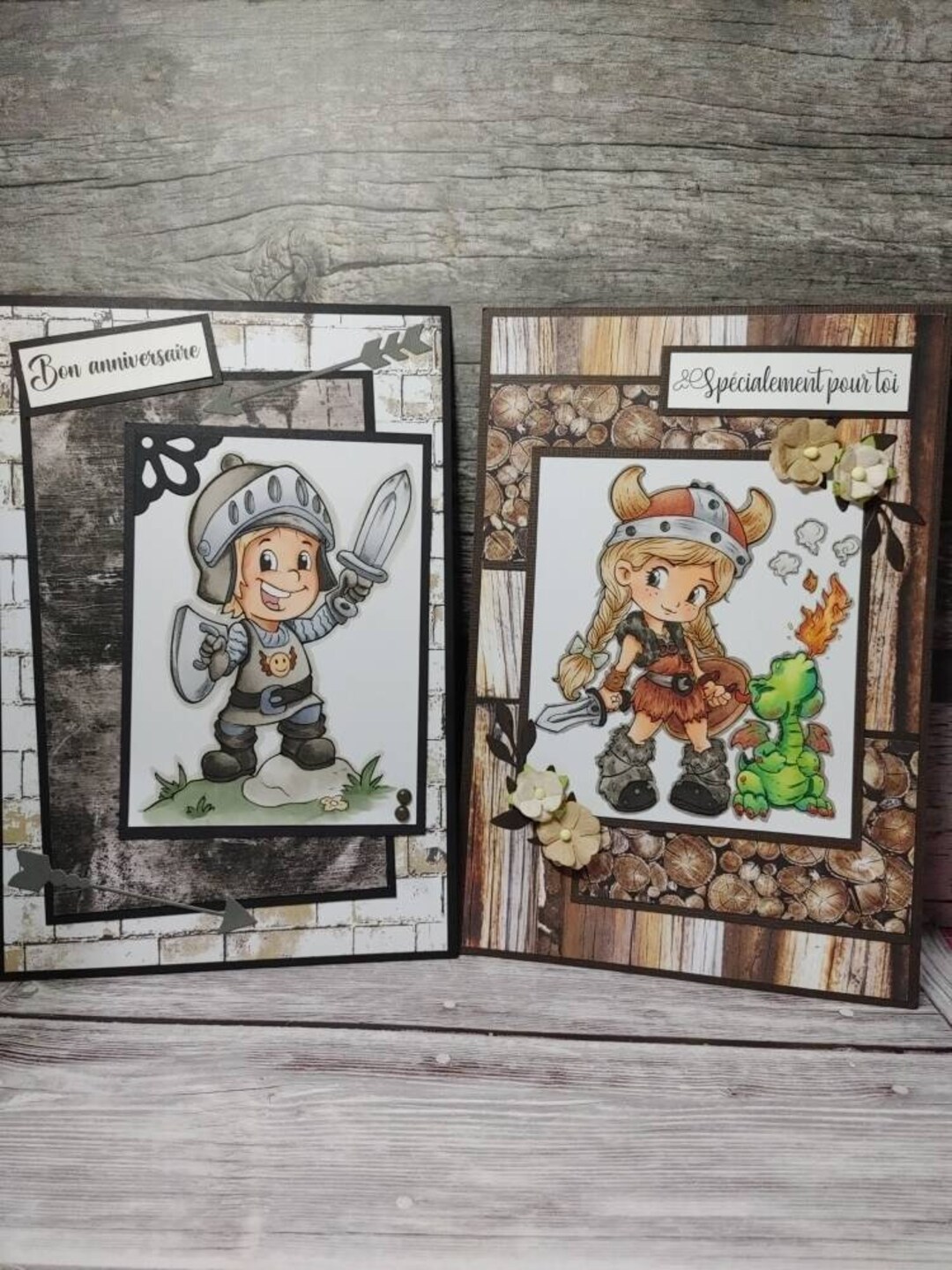 Viking Dragon Knight Birthday Card - Etsy