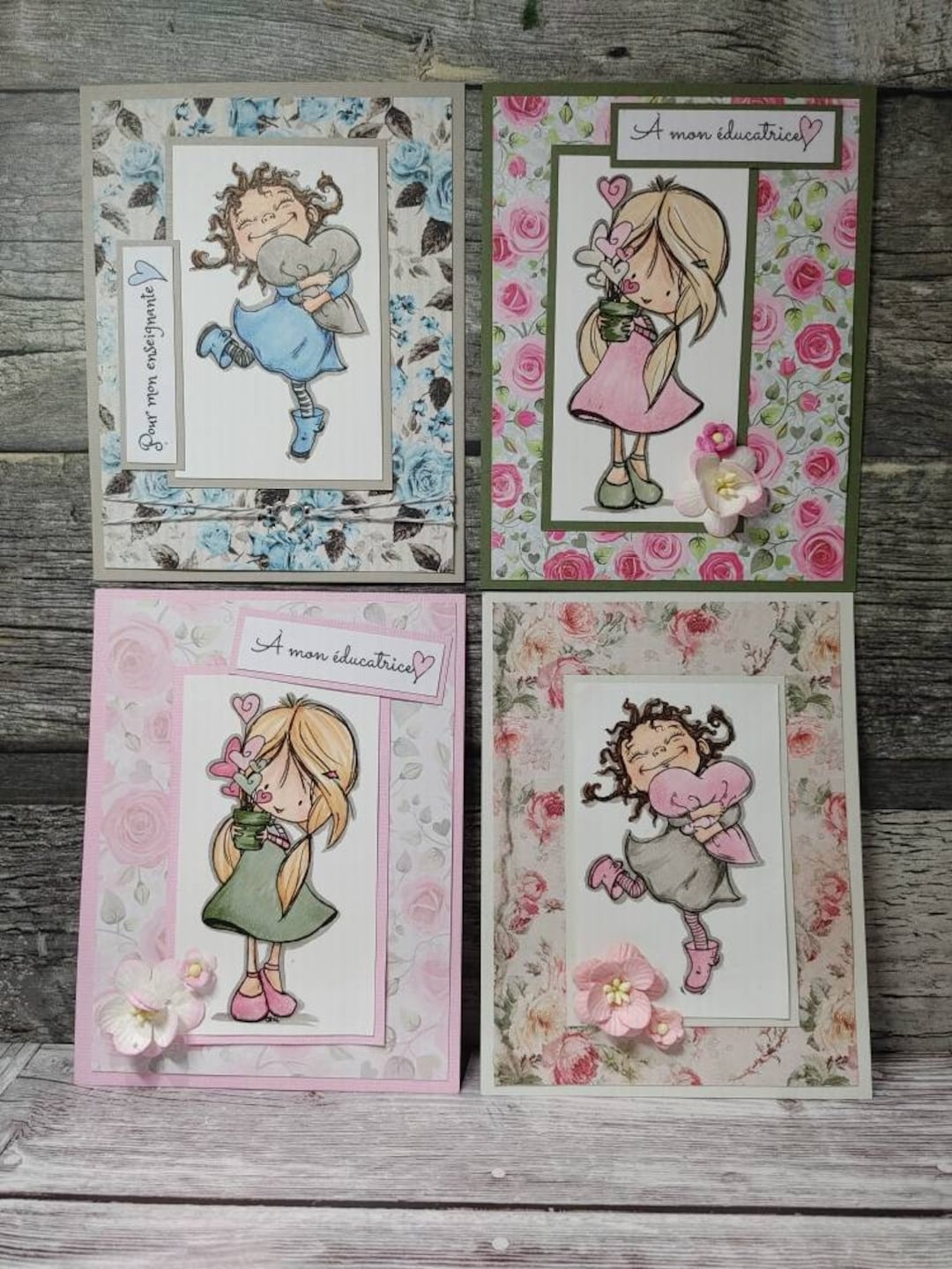 Carte remerciements éducatrice école garderie - Etsy France