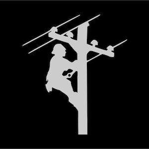 Lineman Electrical Crewman Worker Laser Cut Mirrored License Plate ...