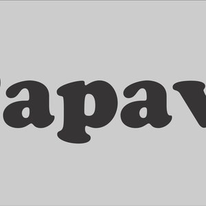 Papaw Mirrored Acrylic Laser Cut License Plate Papa Grandpa Great Gift ...