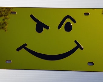 Emoji License Plate - Etsy