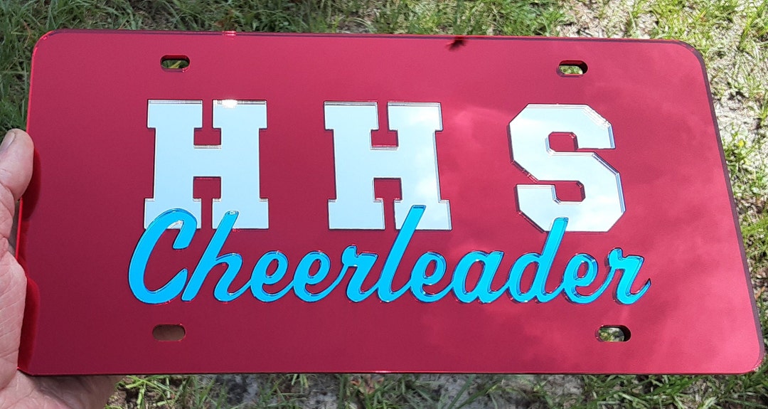 Custom License Plate Mirrored Acrylic Laser Cut License Plate - Etsy