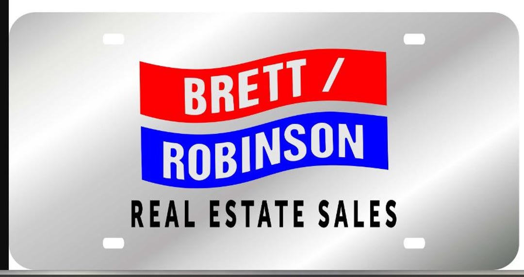 10 Custom Real Estate Mirrored License Plates - Etsy