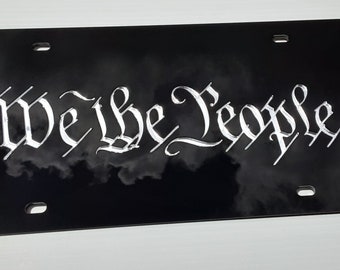 We the People License Plate Custom License Plate Custom - Etsy