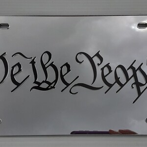 We the People Constitution United States Preamble Laser Cut Mirror ...