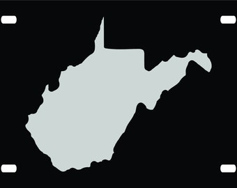 WV West Virginia Custom License Plate Custom Car Tag - Etsy