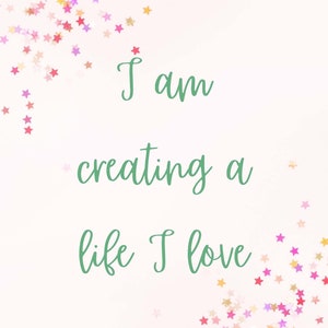 Pink Glitter Affirmations - Etsy