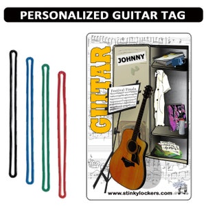 Personalized Musical Instrument Tag for Your Case. Personalized With ...