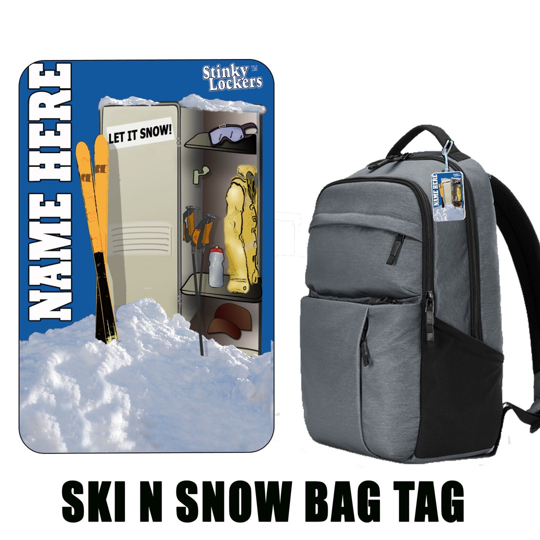 Personalized Ski Luggage Tag: Snowboarding Equipment Loop - Etsy