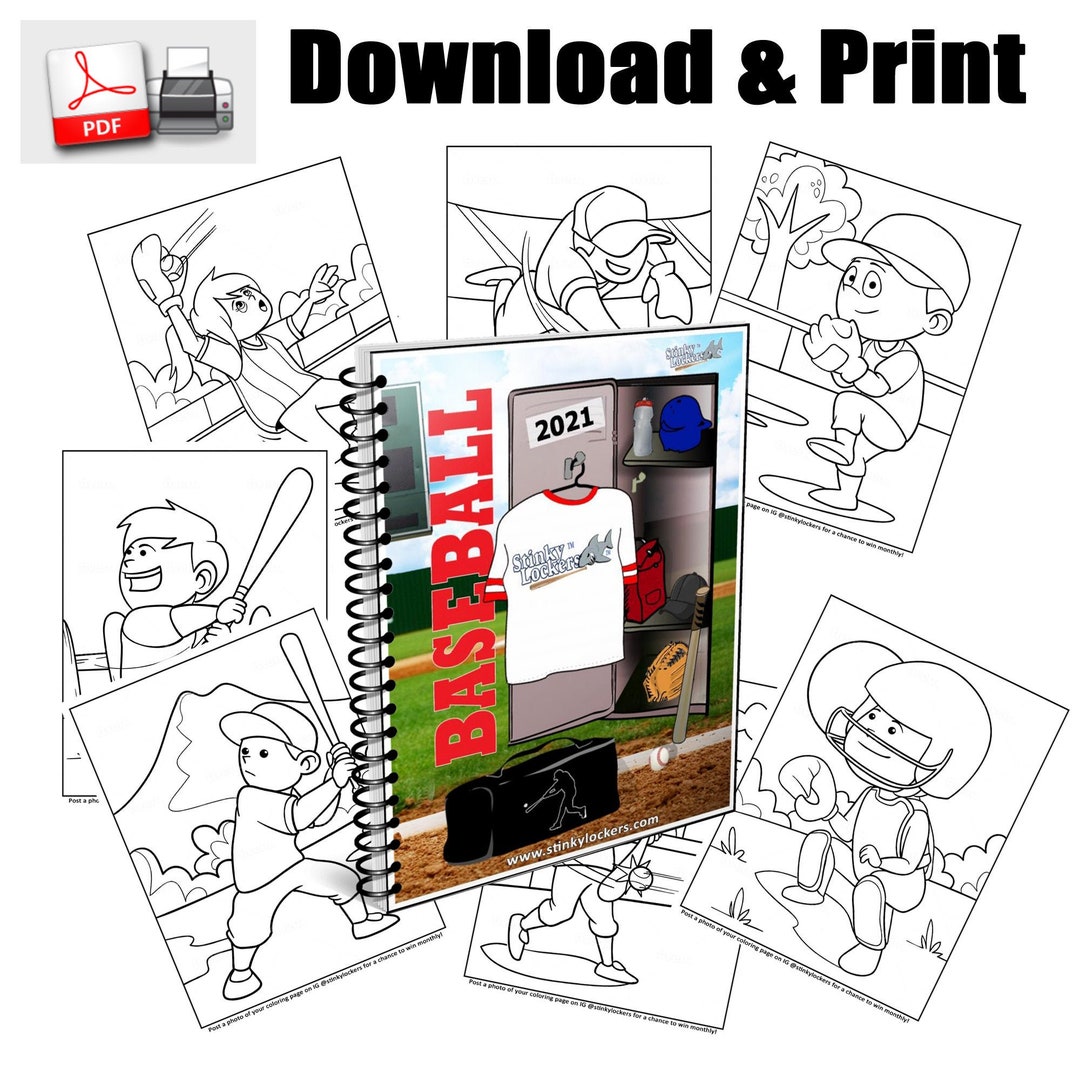 Baseball Coloring Pages, Printable Baseball Coloring Sheets and Reduce ...