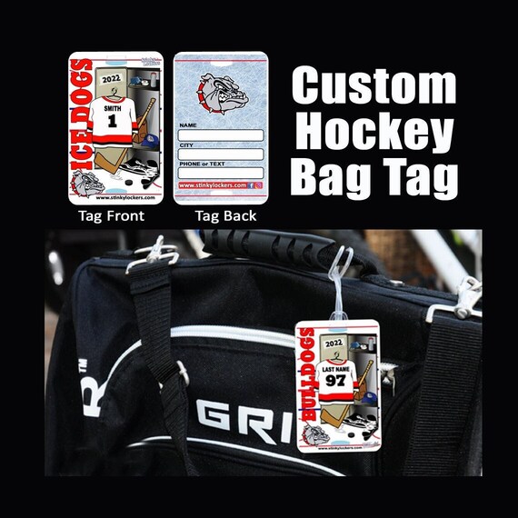 Custom Luggage Tag for Your Hockey Bag. Personalized With Your | Etsy