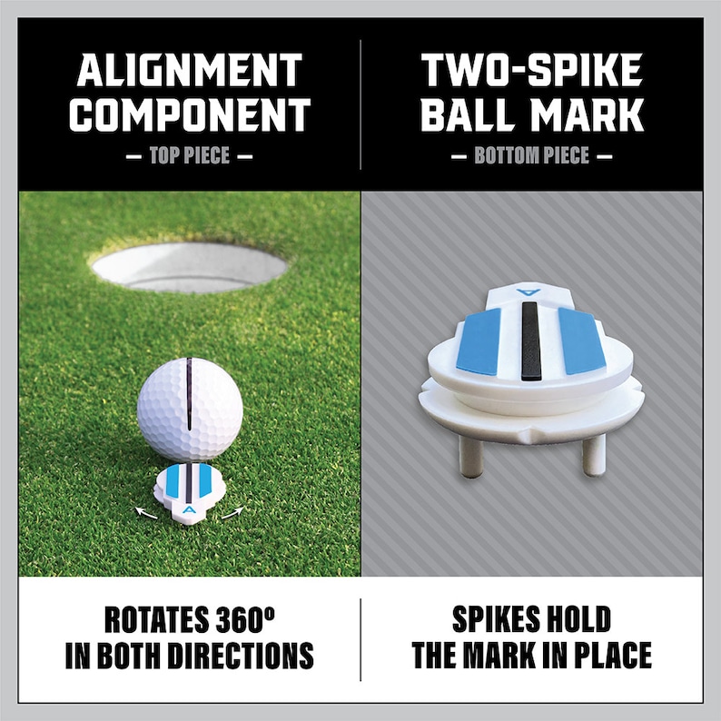 Golf Alignment Ball Marker: Swivel Putting Accuracy Tool - Etsy
