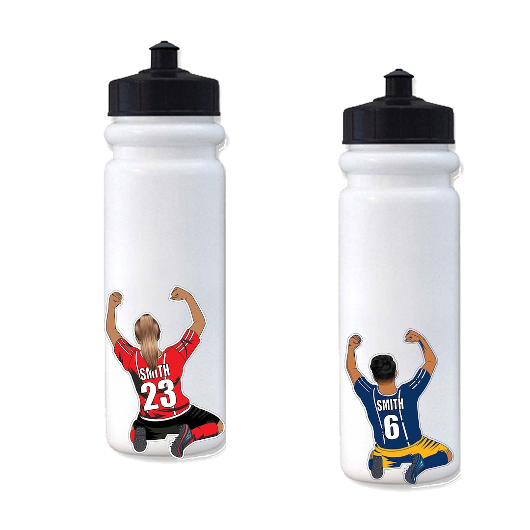 Personalized Soccer Stickers: Water Bottle, Laptop Decals - Player Gift ...