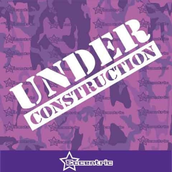 Under Construction Sticker JDM Car Decal Stance Lowered - Etsy
