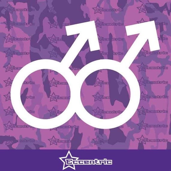 Gay Sex Symbol Decal Truck Car Gender Sticker Window Laptop | Etsy