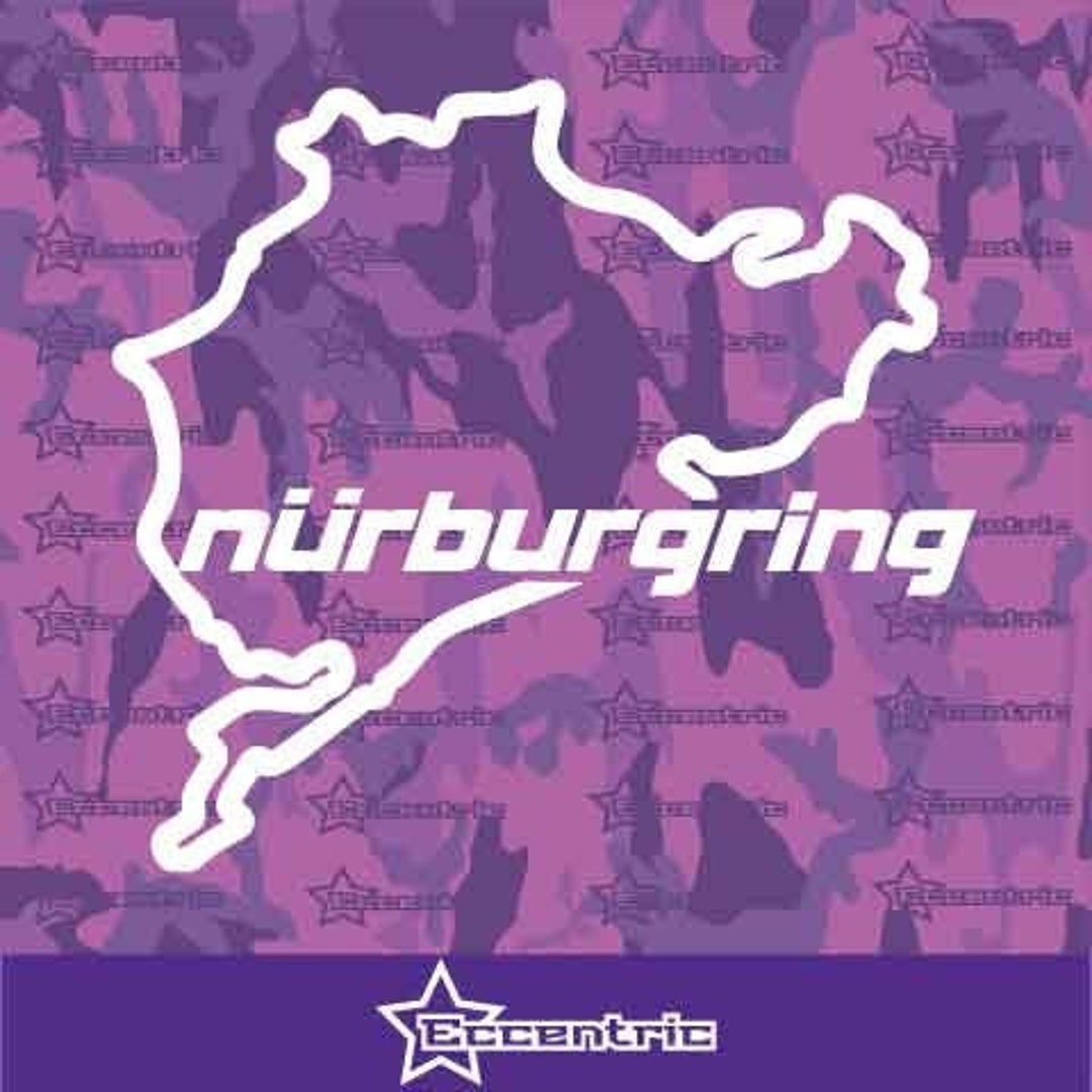 NURBURGRING Sticker Funny JDM Vinyl BMW Honda Race Car Track Window ...