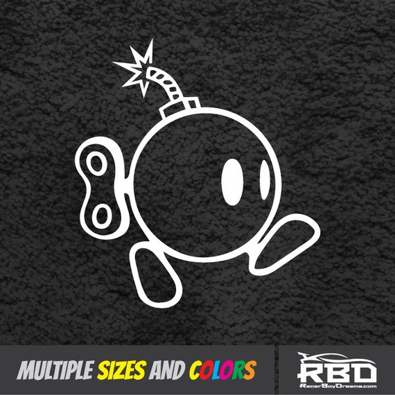 Mario Brothers Bob-Omb Bomb Nintendo Game JDM Decals Sticker | Etsy