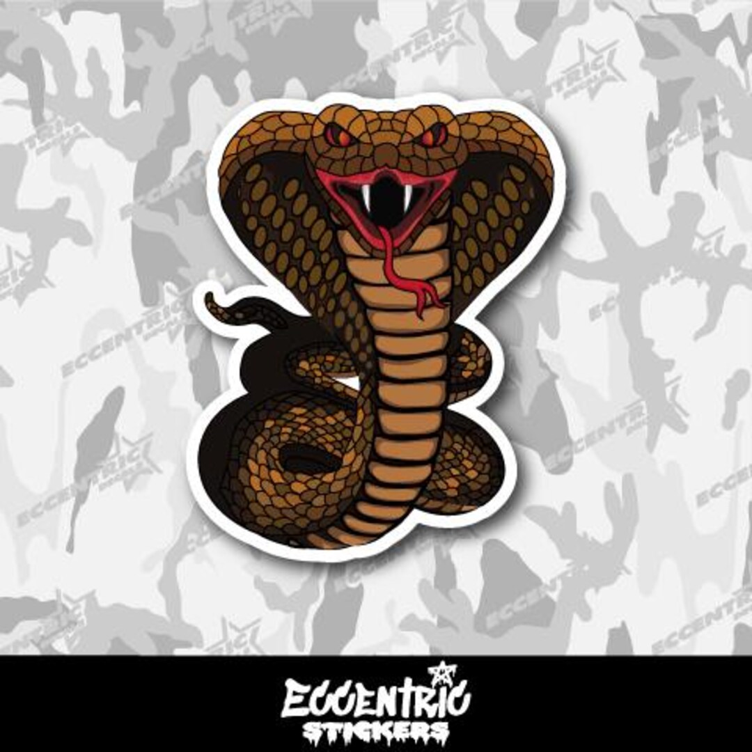 Cobra Snake Vinyl Sticker - Etsy