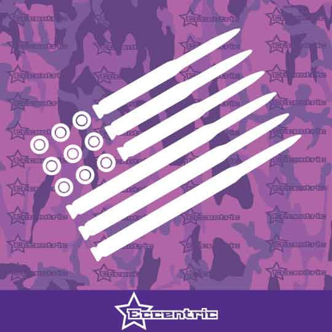 American Flag Bullets Decal Laptop Car Sticker Truck Window - Etsy