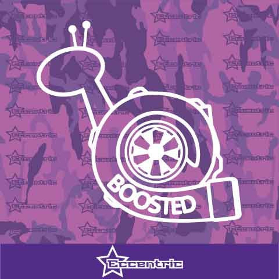 Autocollant d'escargot boosté Decal Car Vynil Fenêtre JDM Turbo Fatlace ...