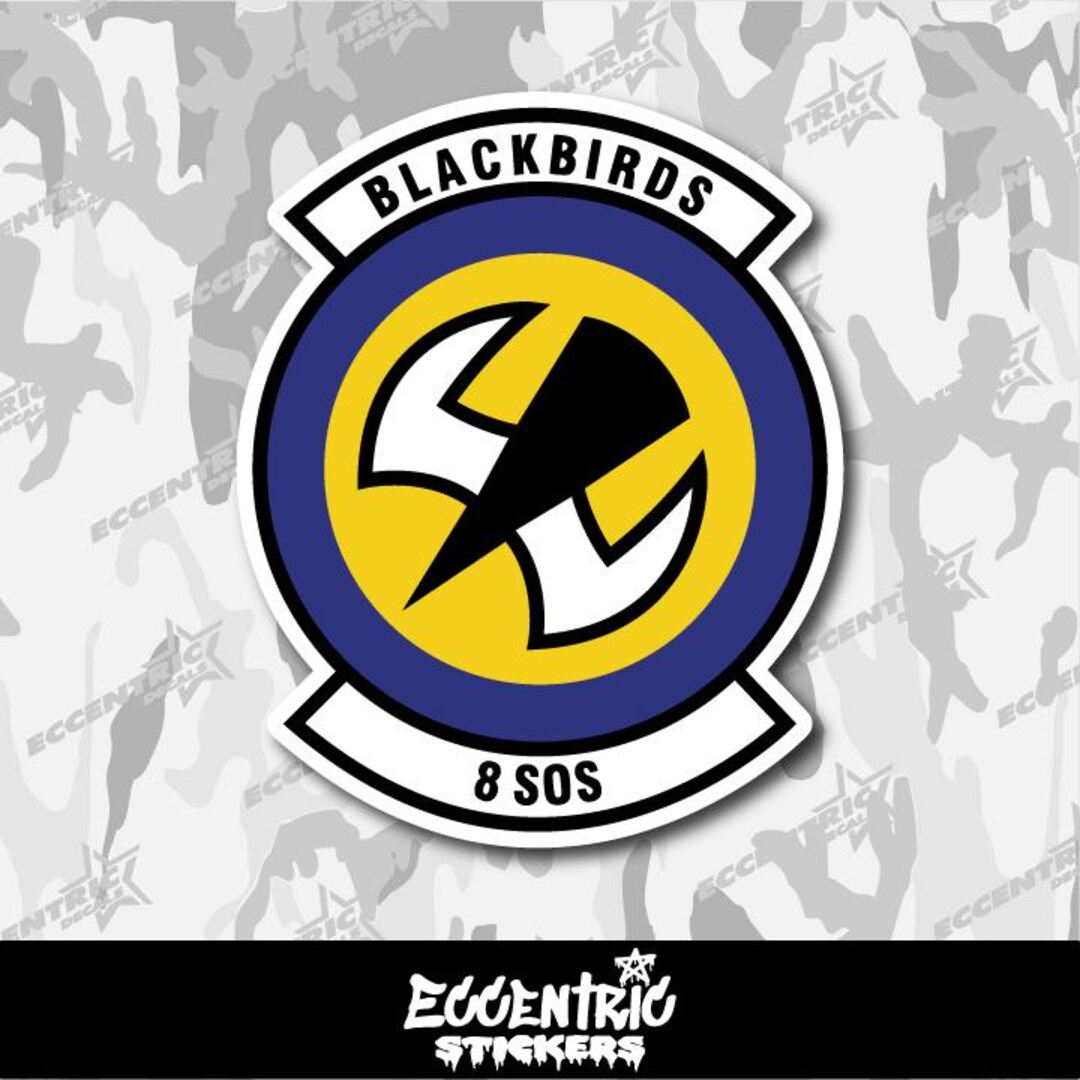 US Air Force 8th Special Operations Squadron (8 SOS) Blackbirds Vinyl ...