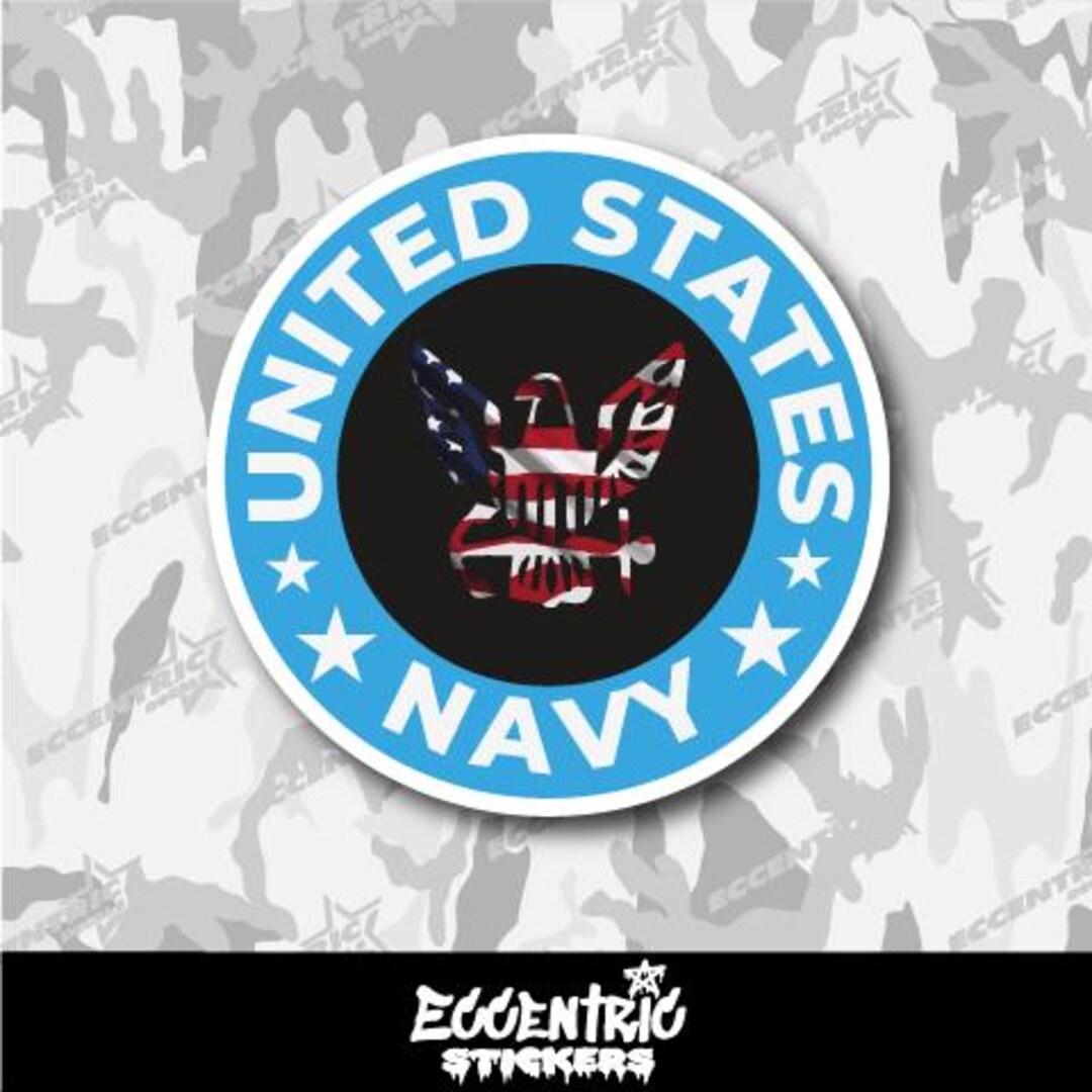 United States Navy Vinyl Sticker - Etsy