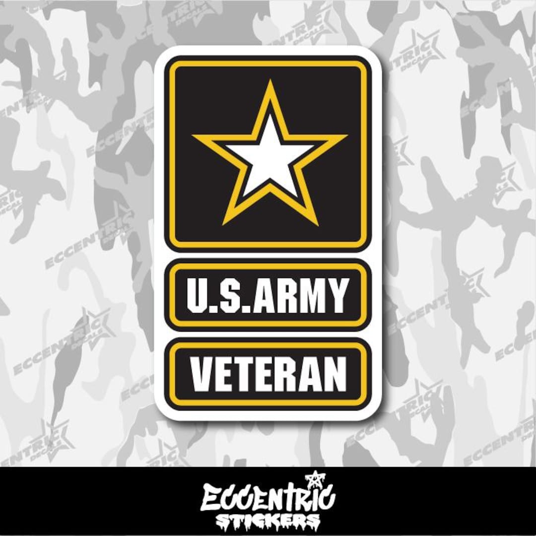 U.S. Army Veteran Vinyl Sticker - Etsy