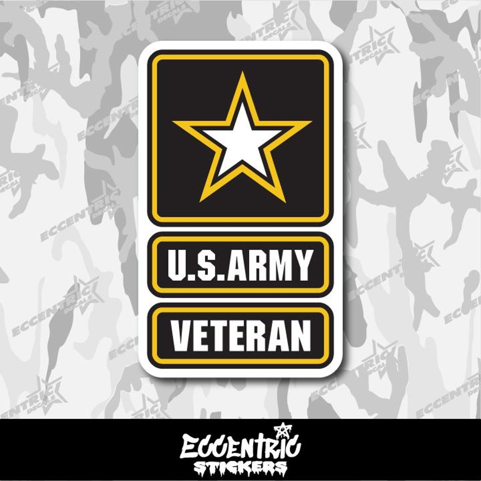 U.S. Army Veteran Vinyl Sticker - Etsy