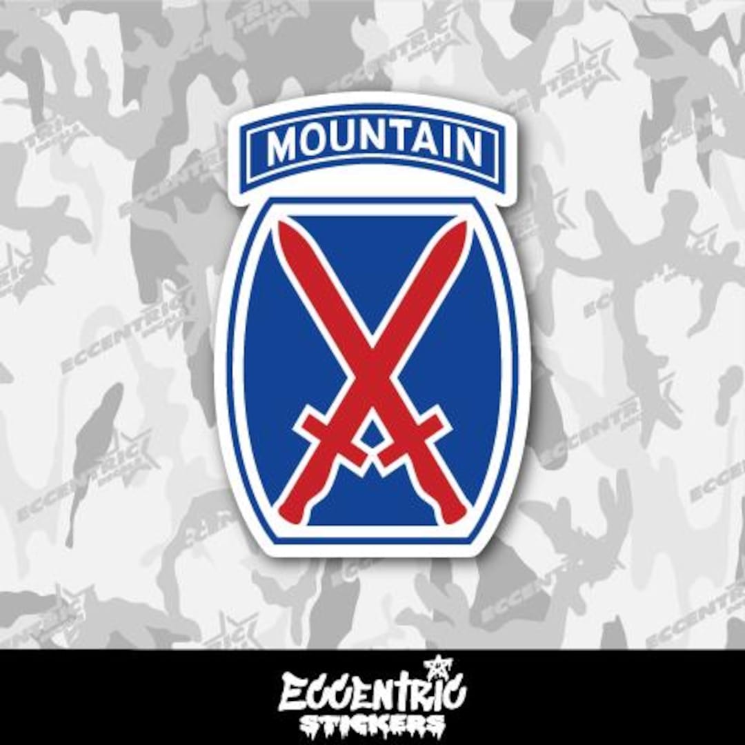 10th Mountain Division Vinyl Sticker - Etsy