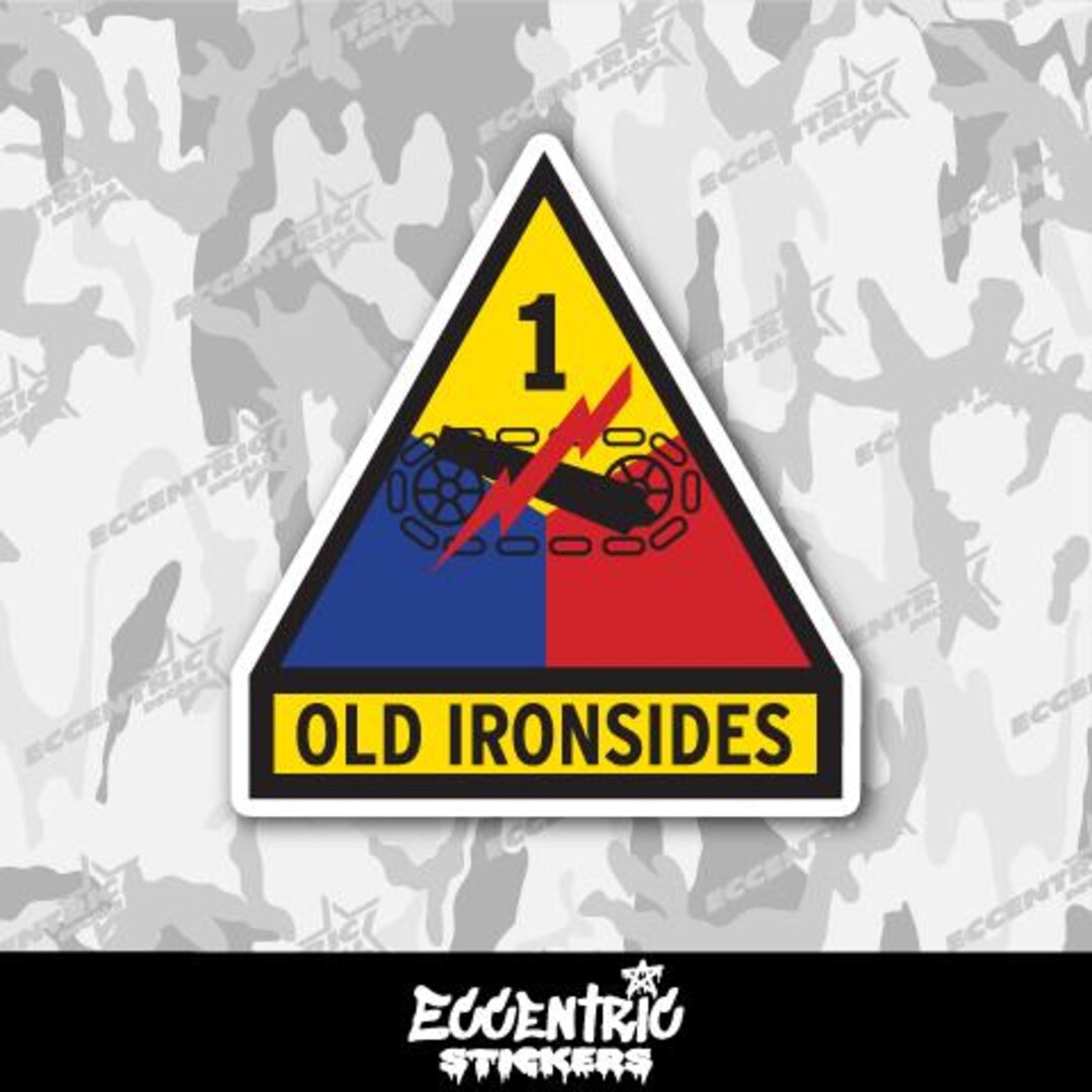 1st Armored Division Vinyl Sticker - Etsy