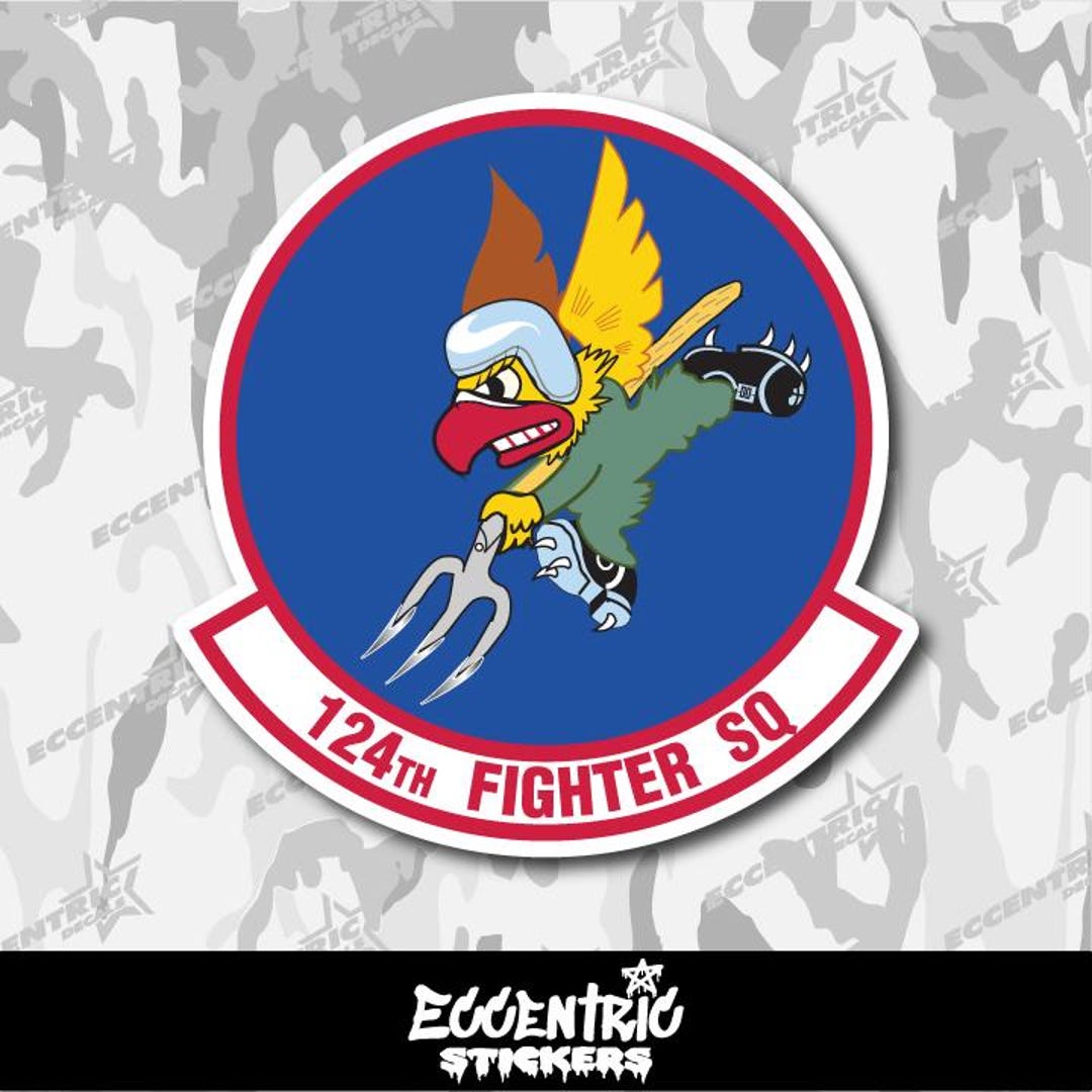 Air National Guard 124th Fighter Squadron (124 FS) Vinyl Sticker - Etsy