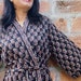 Maternity Robe, Brown Cotton Robe, Hospital Robe, Delivery Gown,baby ...